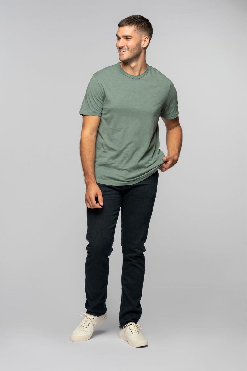 Sharp Slim Fit Men's Jeans - Rinse Indigo Wash | Revtown